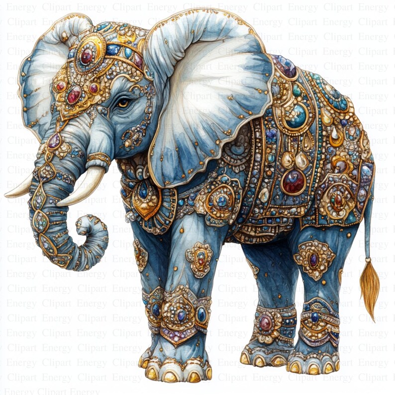 Gorgeous Elephant Clipart | 5 High Quality Jpgs | Digital Download ...