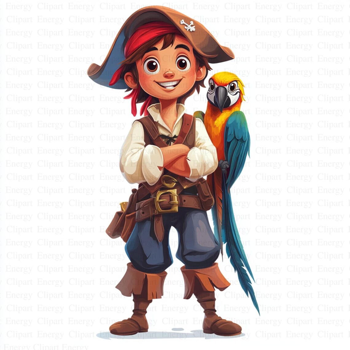 Cartoon Pirates Clipart | 5 High Quality Jpgs | Digital Download | Art ...