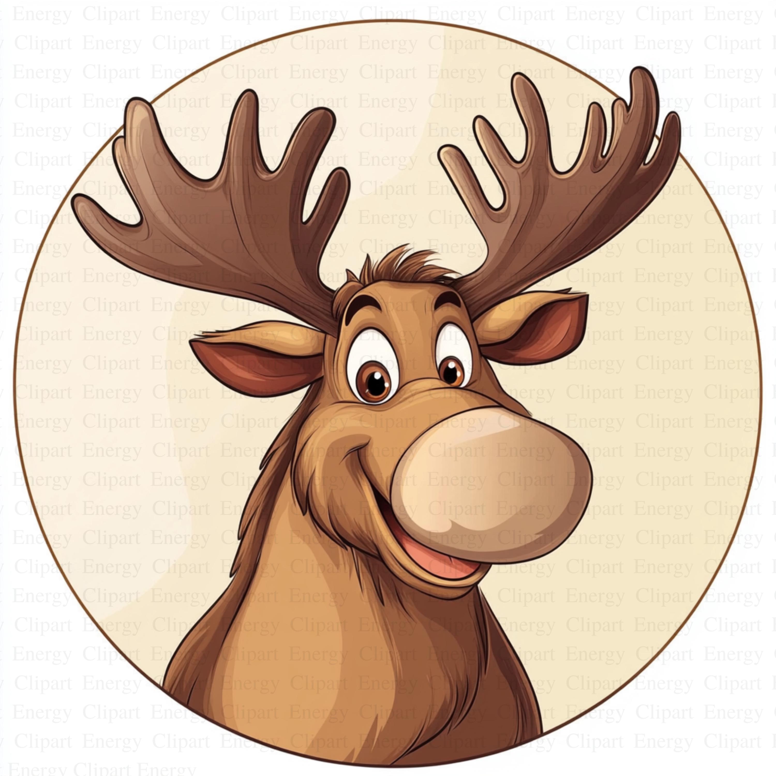 Moose Clipart | 5 High Quality Jpg's | Digital Download | Rustic Art ...