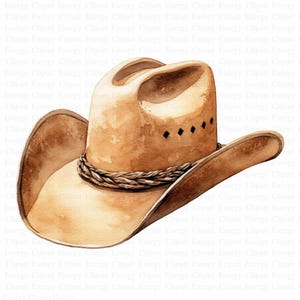 Cowboy Hat Clipart | 5 High Quality Jpg's | Digital Download | Western ...