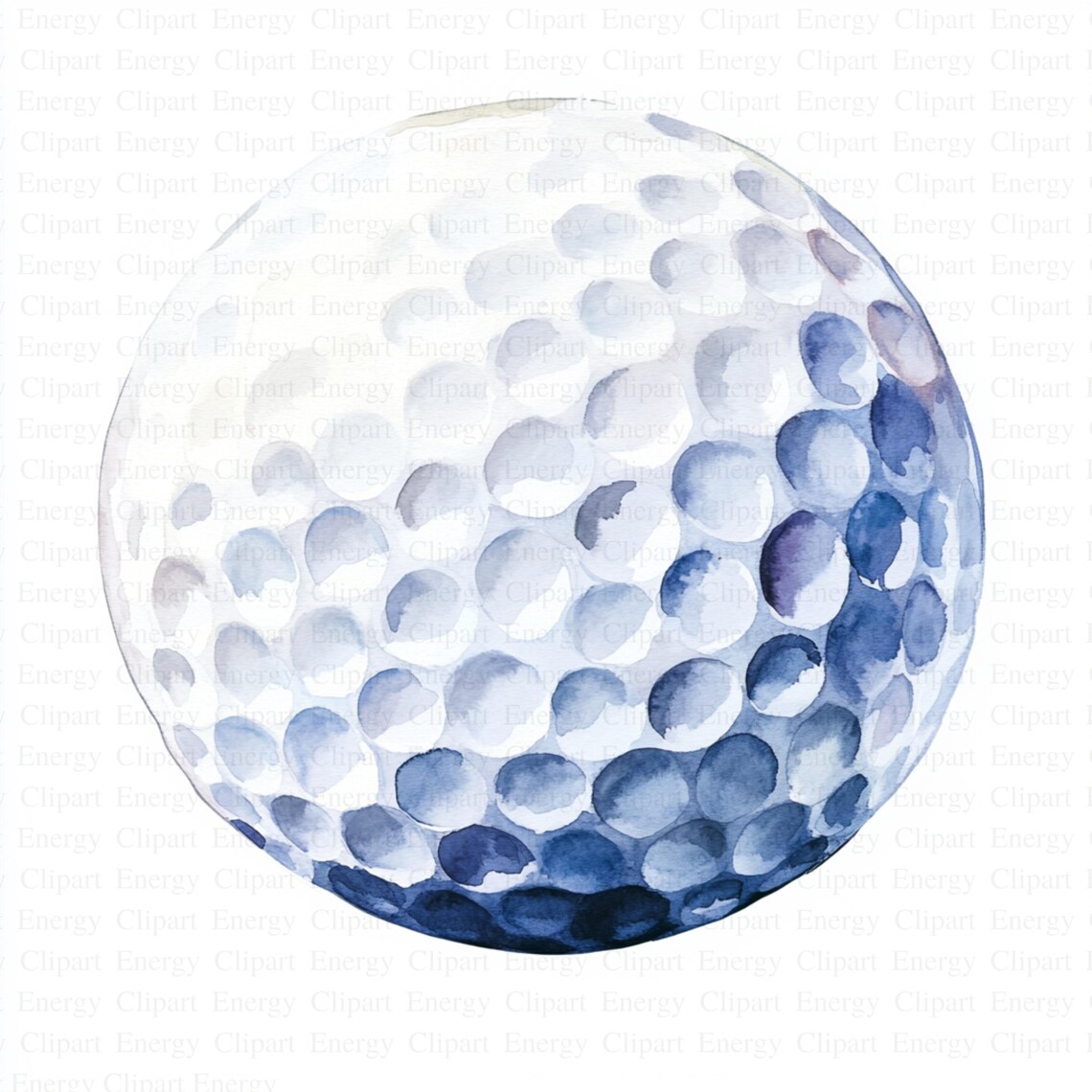 Watercolor Golf Ball Clipart | 5 High Quality Jpg's | Digital Download ...