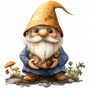 Fantasy Gnome Clipart | 5 High Quality Jpg's | Digital Download ...