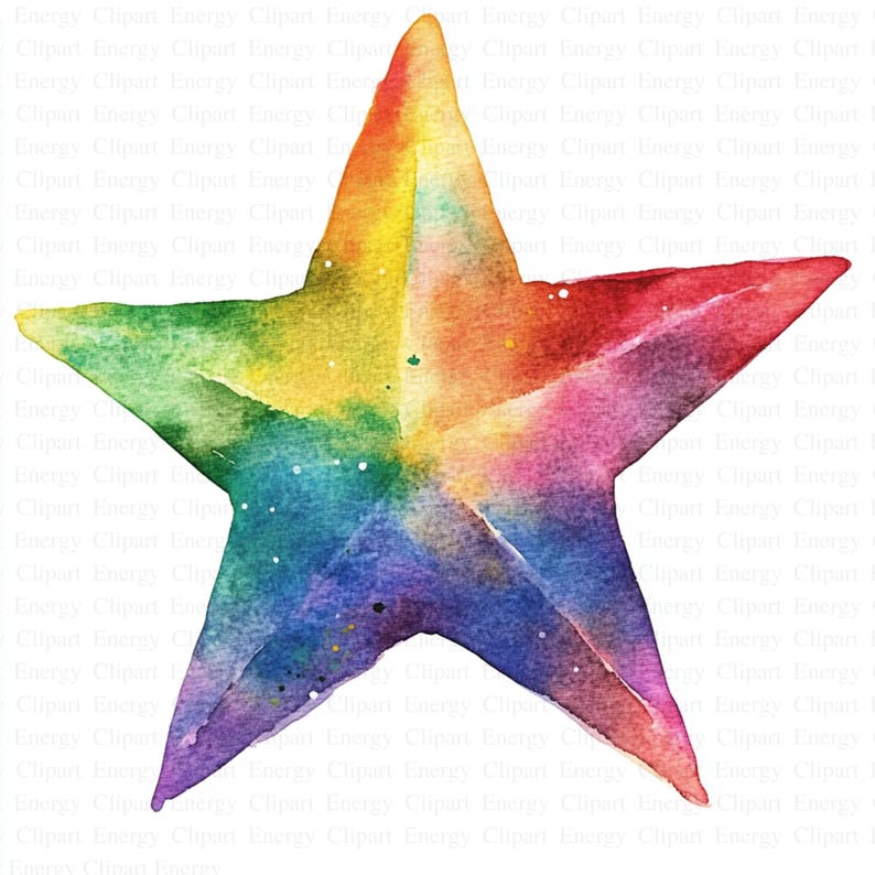 Star Clipart | 5 High Quality Jpg's | Digital Download | Celestial Art ...