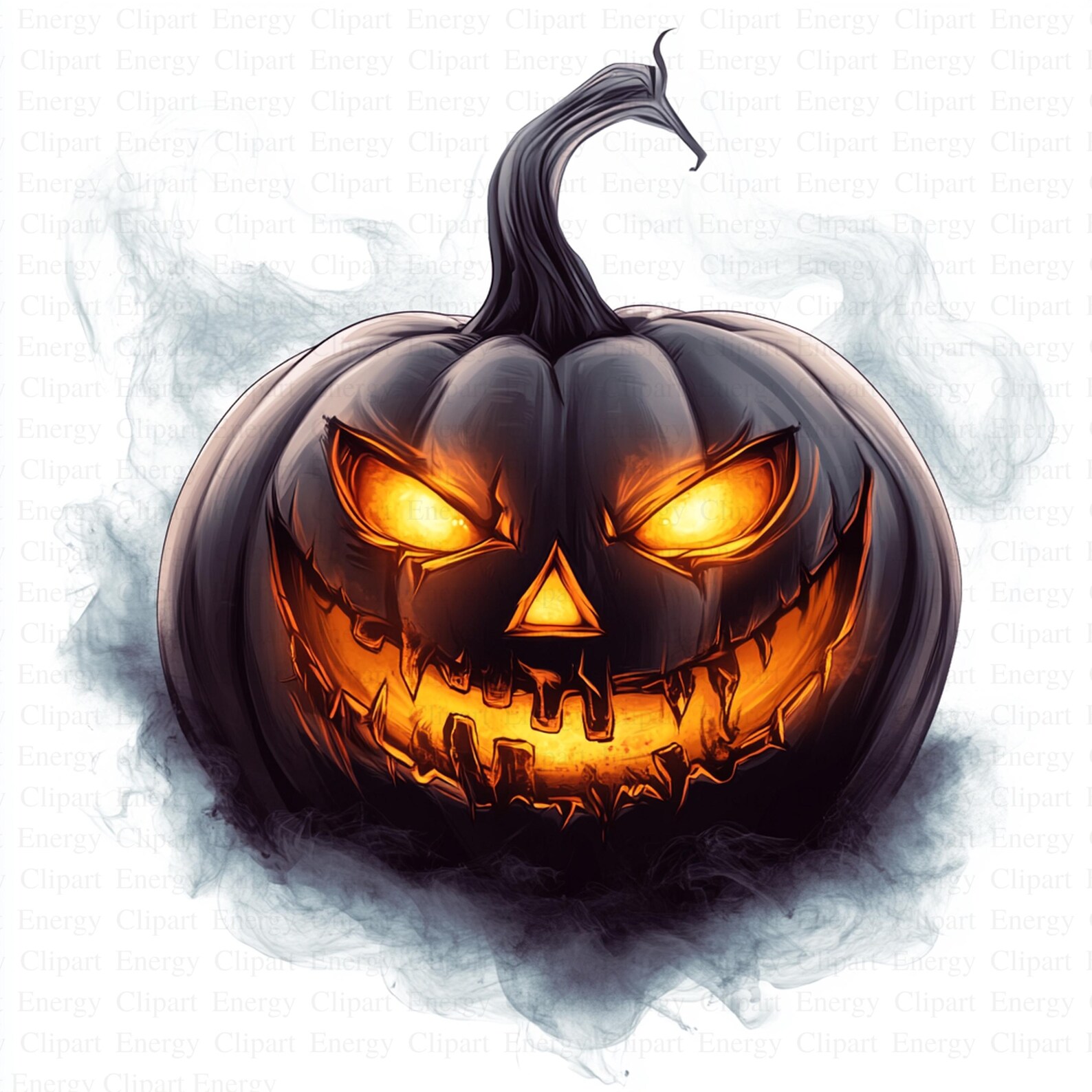 Scary Clipart | 5 High Quality Jpg's | Digital Download | Creepy Face ...