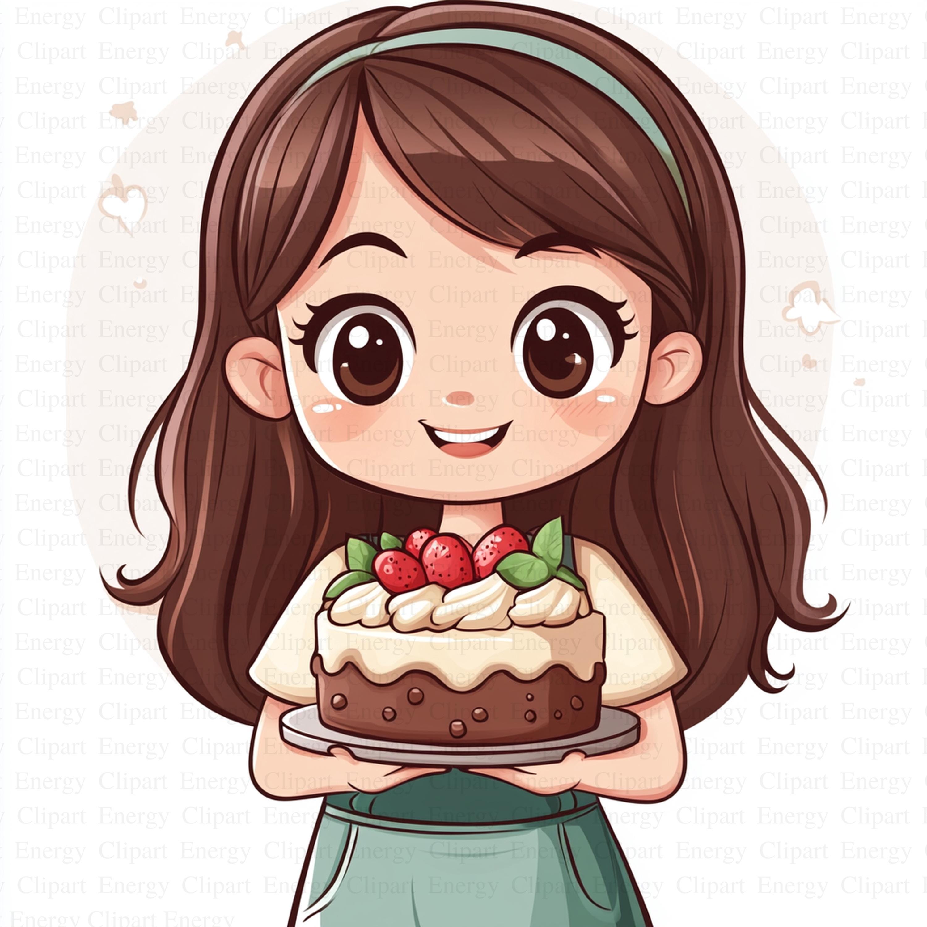 Kawaii Bakery Clipart | 5 High Quality Jpg's | Digital Download | Cute ...