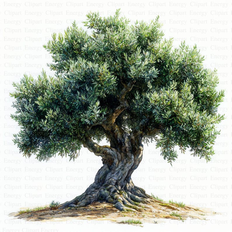 Olive Trees Clipart | 5 High Quality Jpgs | Digital Download | Card ...