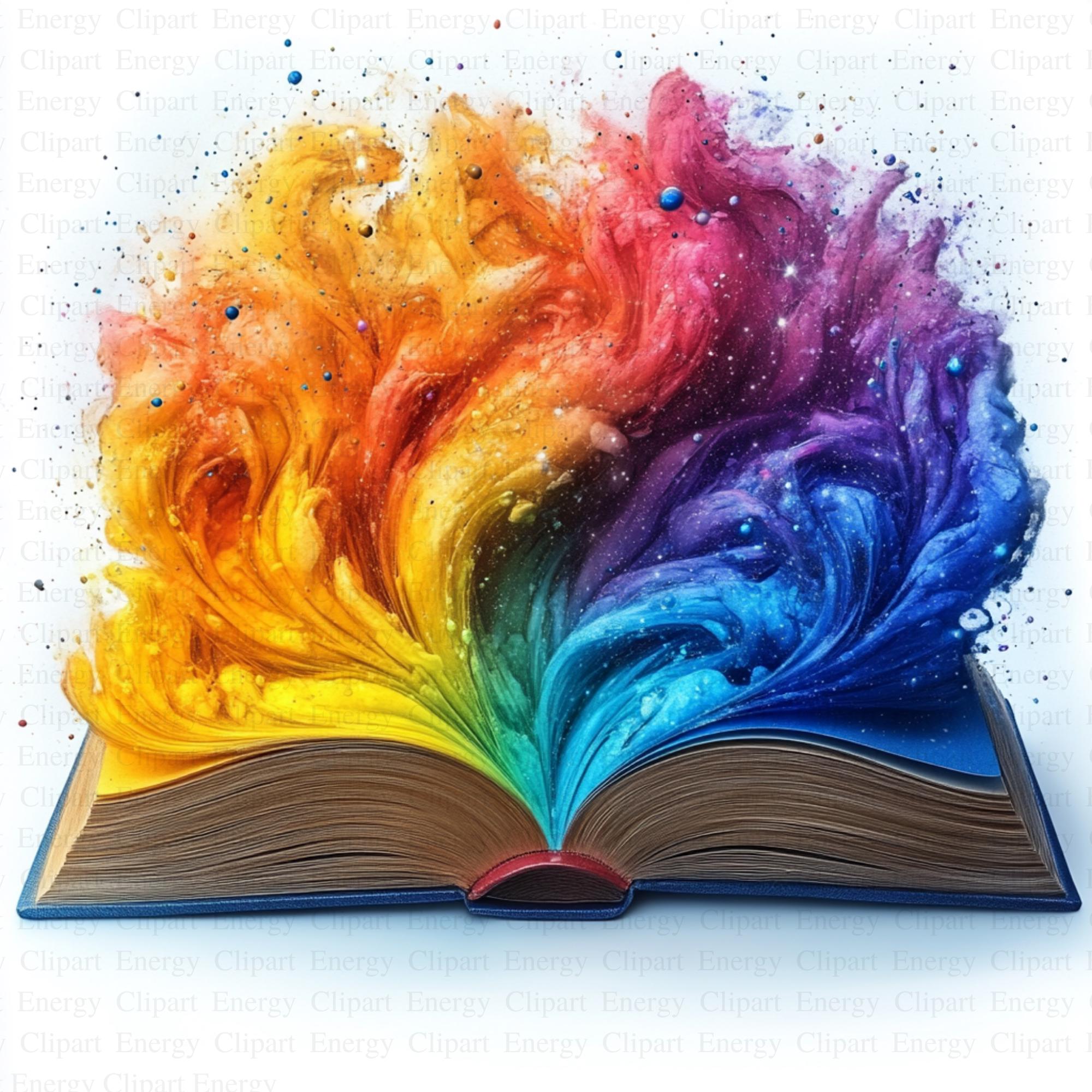 Dream Books Clipart 5 High Quality Jpgs Digital Download Card Making ...