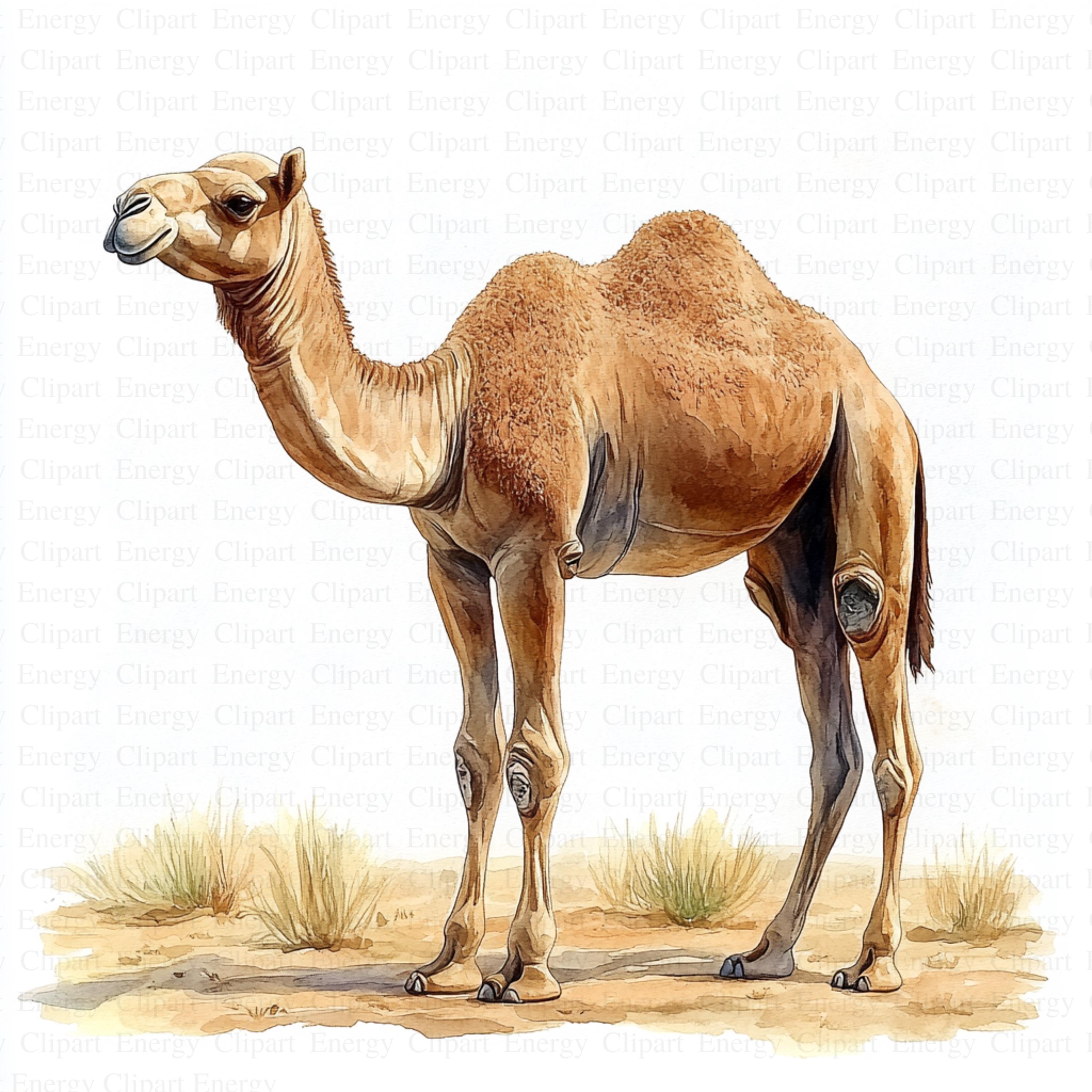 Watercolor Camel Clipart | 5 High Quality Jpg's | Digital Download ...