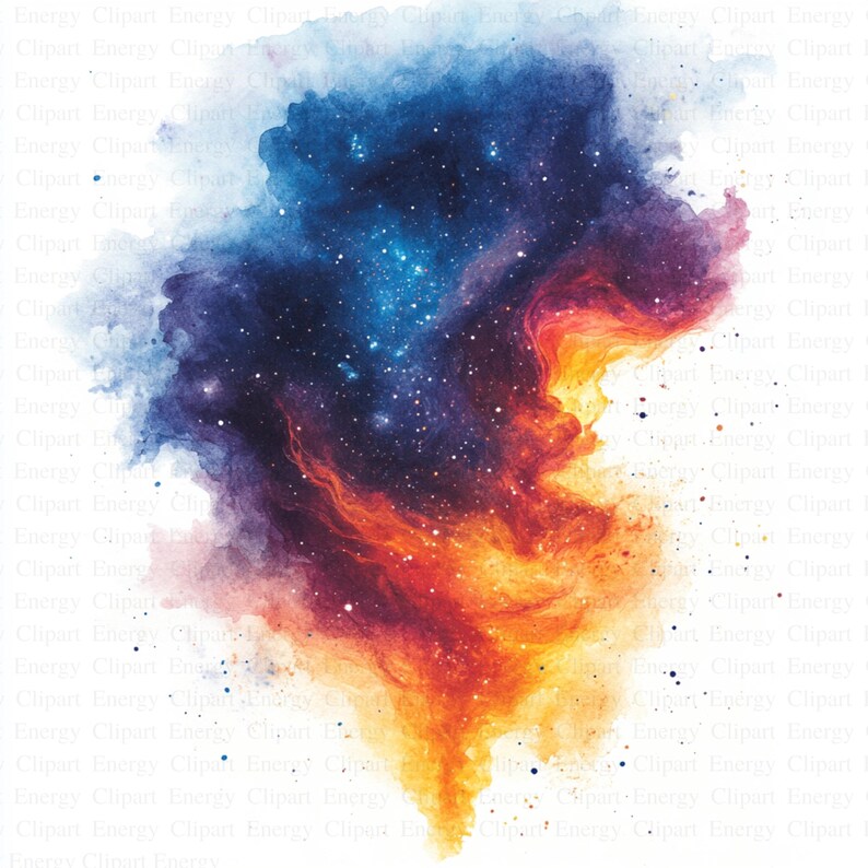 Watercolor Galaxy Backgrounds | 5 High Quality Jpgs | Digital Download ...