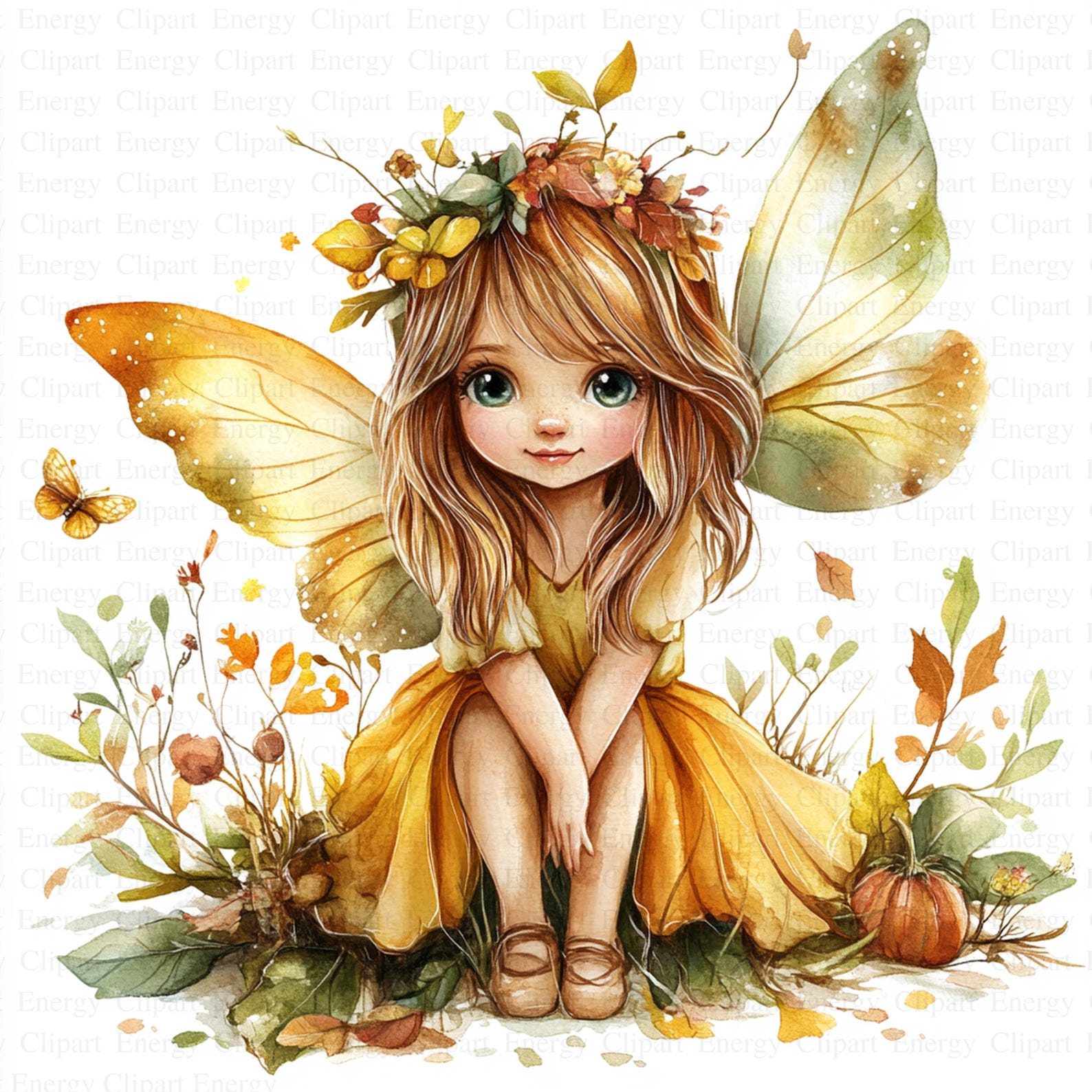 Autumn Fairy Clipart | 5 High Quality Jpg's | Digital Download ...