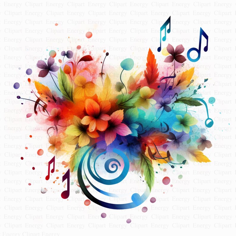 Music Notes Clipart | 5 High Quality Jpg's | Digital Download | Musical ...