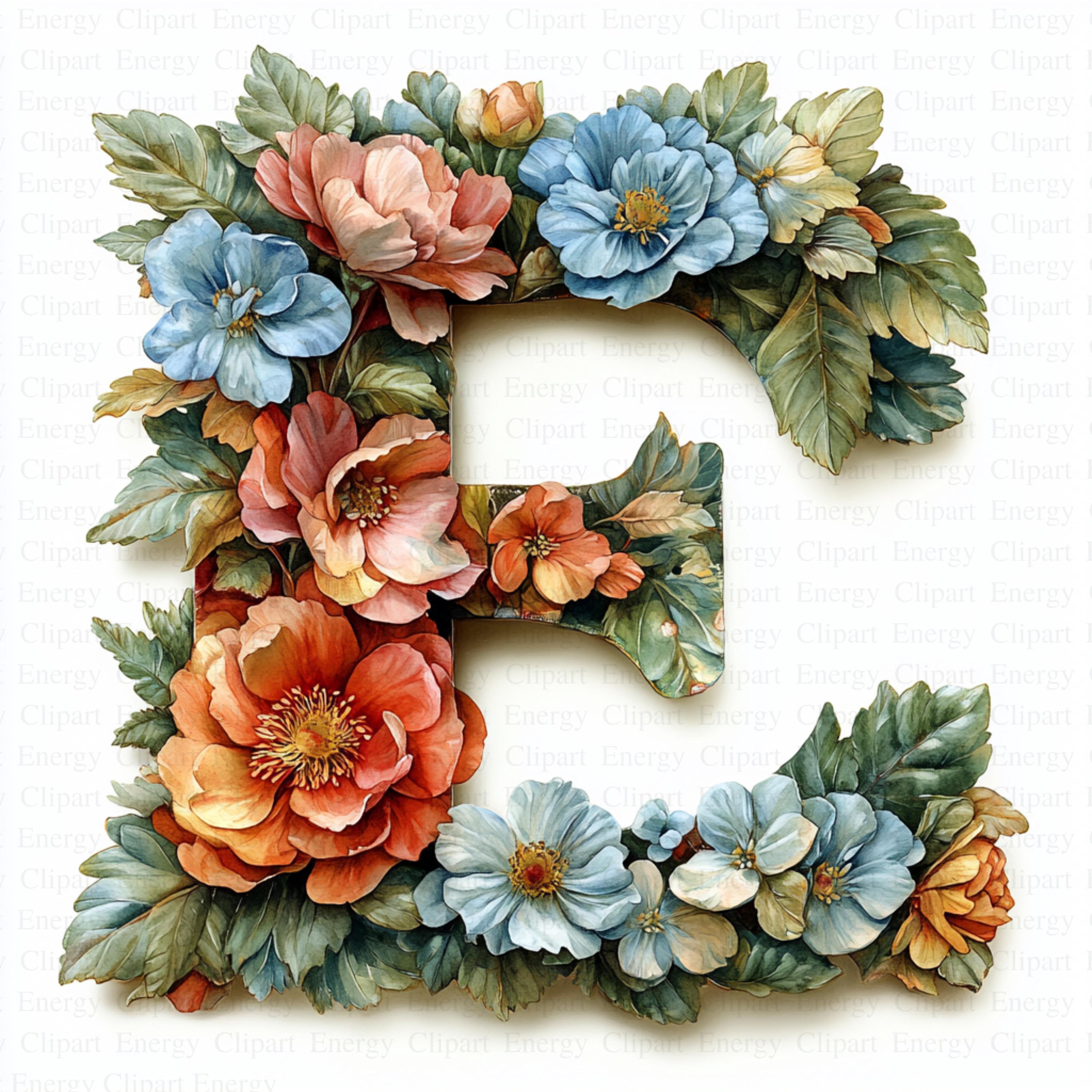 Letter E Clipart | 5 High Quality Jpg's | Digital Download | Alphabet ...