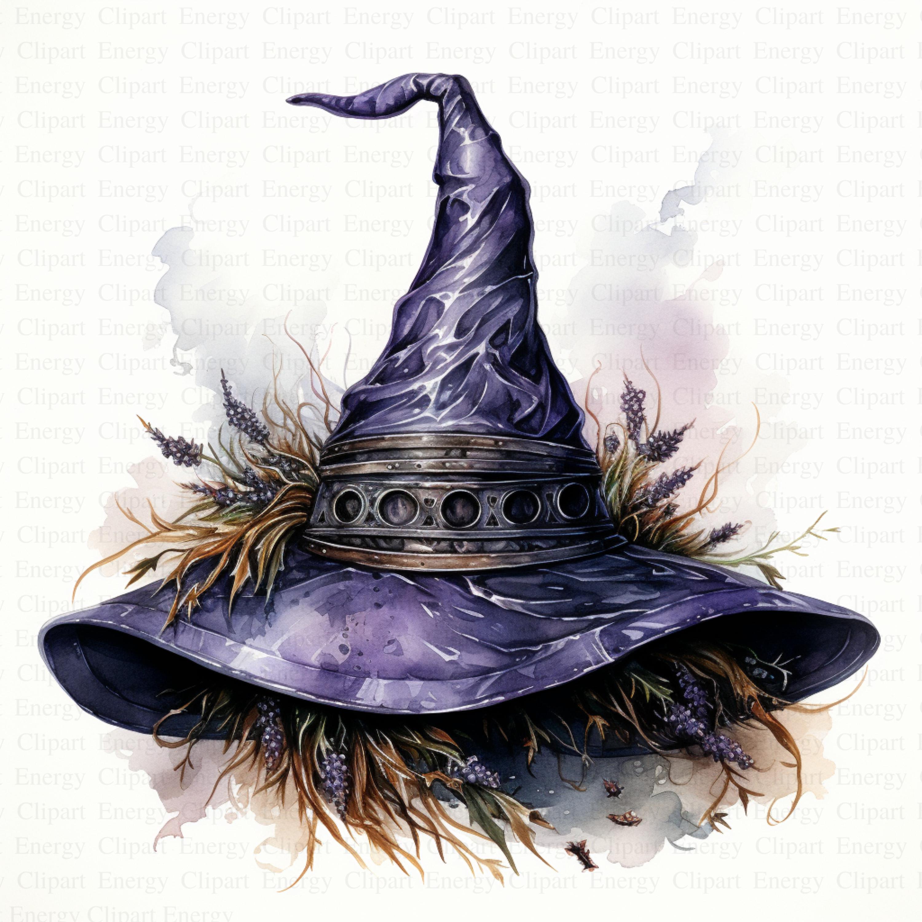 Witch Hat Clipart | 5 High Quality Jpg's | Digital Download | Halloween ...