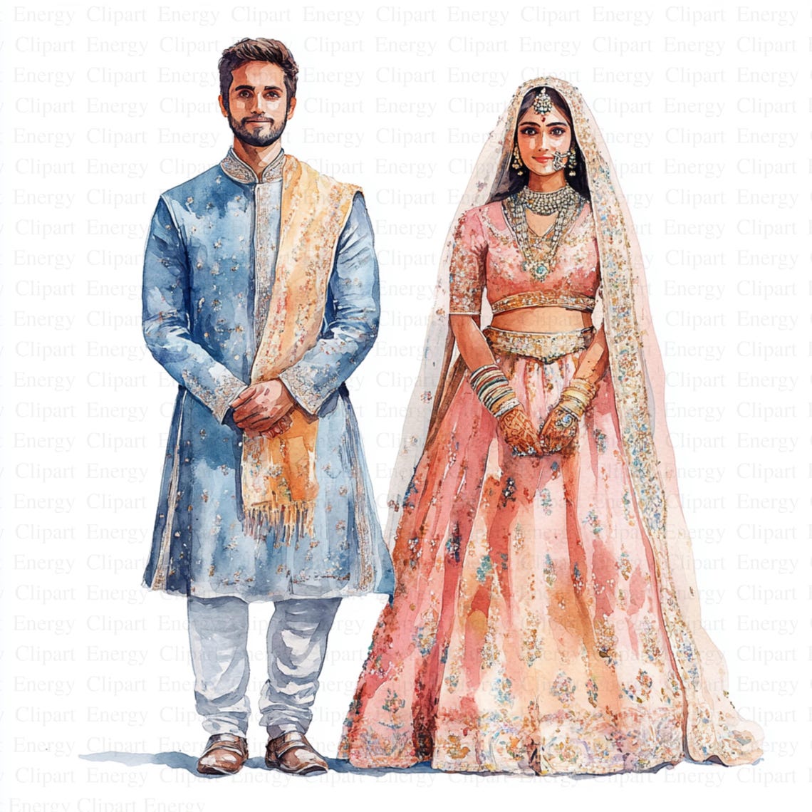 Indian Wedding Clipart 5 High Quality Jpg's Digital Download ...