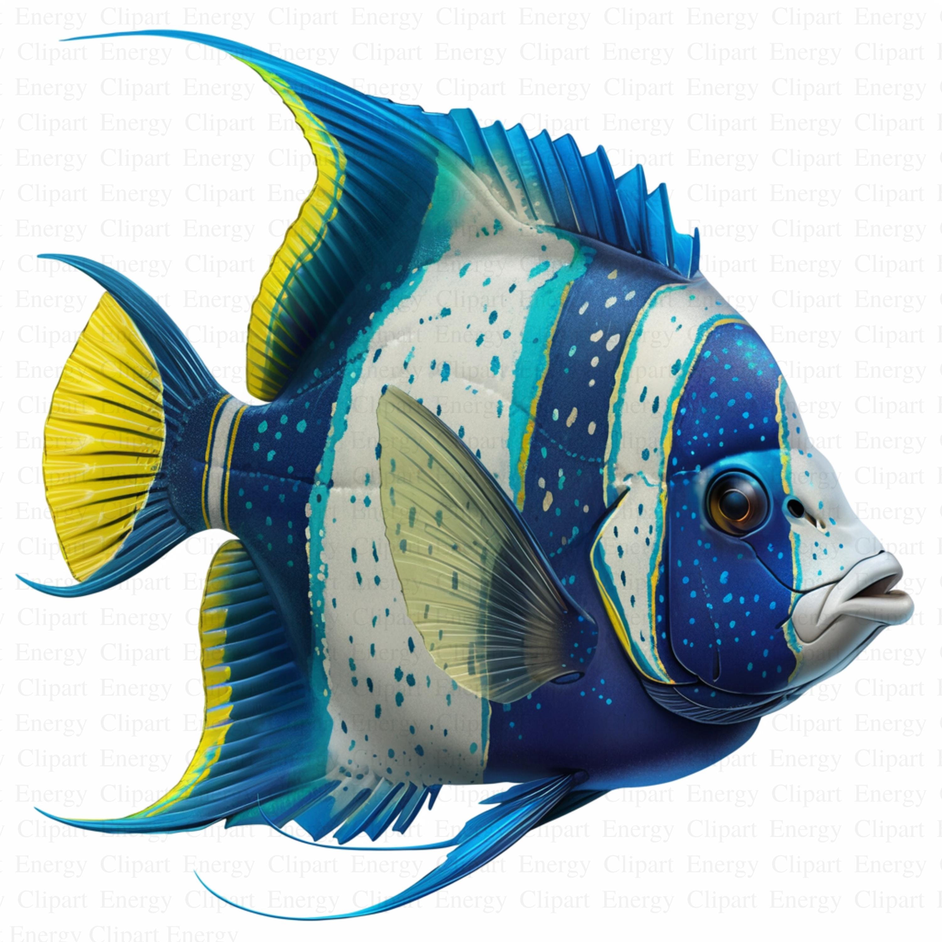 Watercolor Tropical Fish Clipart | 5 High Quality Jpg's | Digital ...