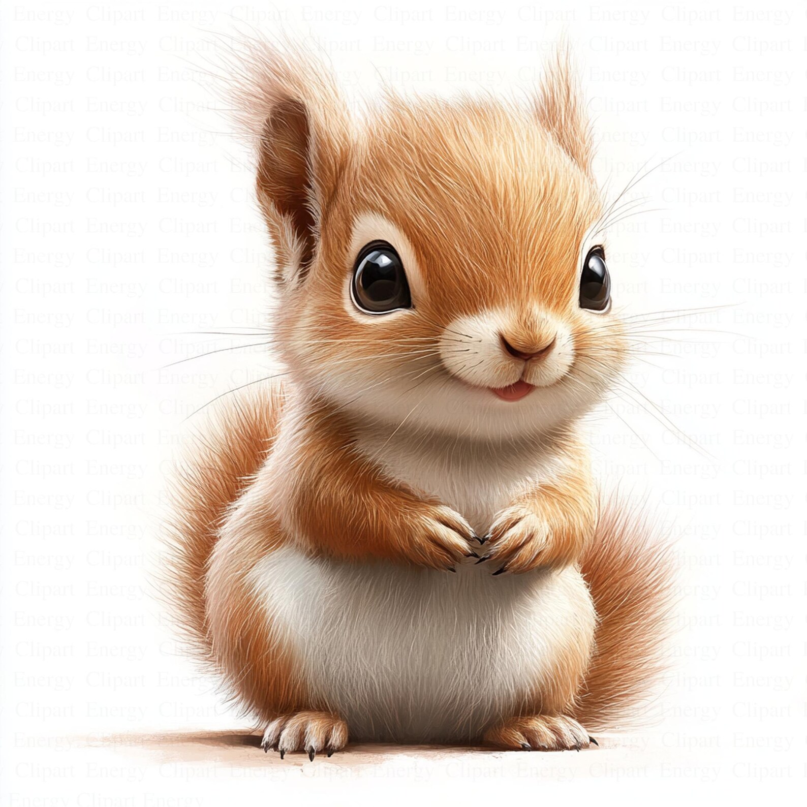 Cute Squirrel Baby Clipart | 5 High Quality Jpgs | Digital Download ...