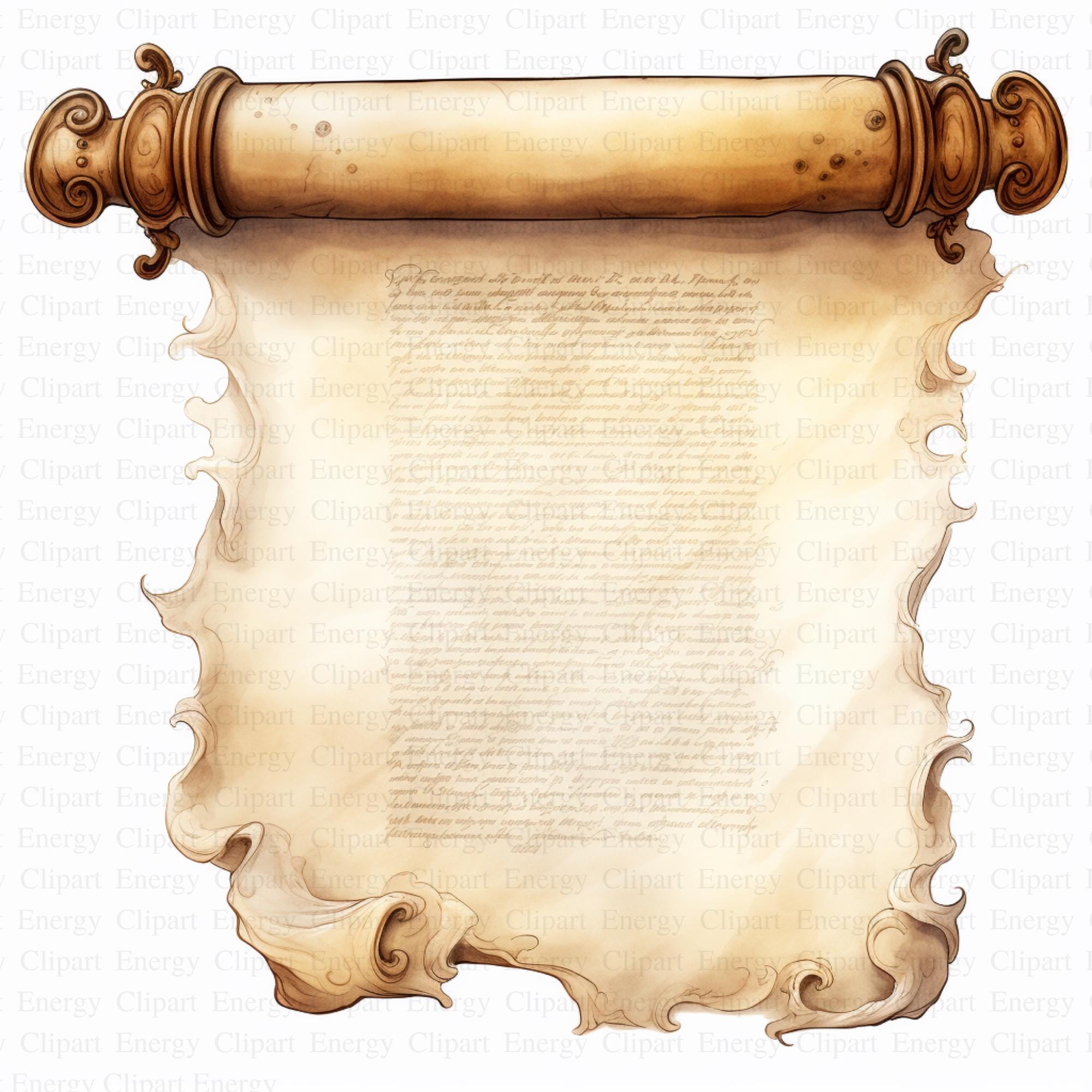 Antique Parchment Clipart | 5 High Quality Jpgs | Digital Download ...