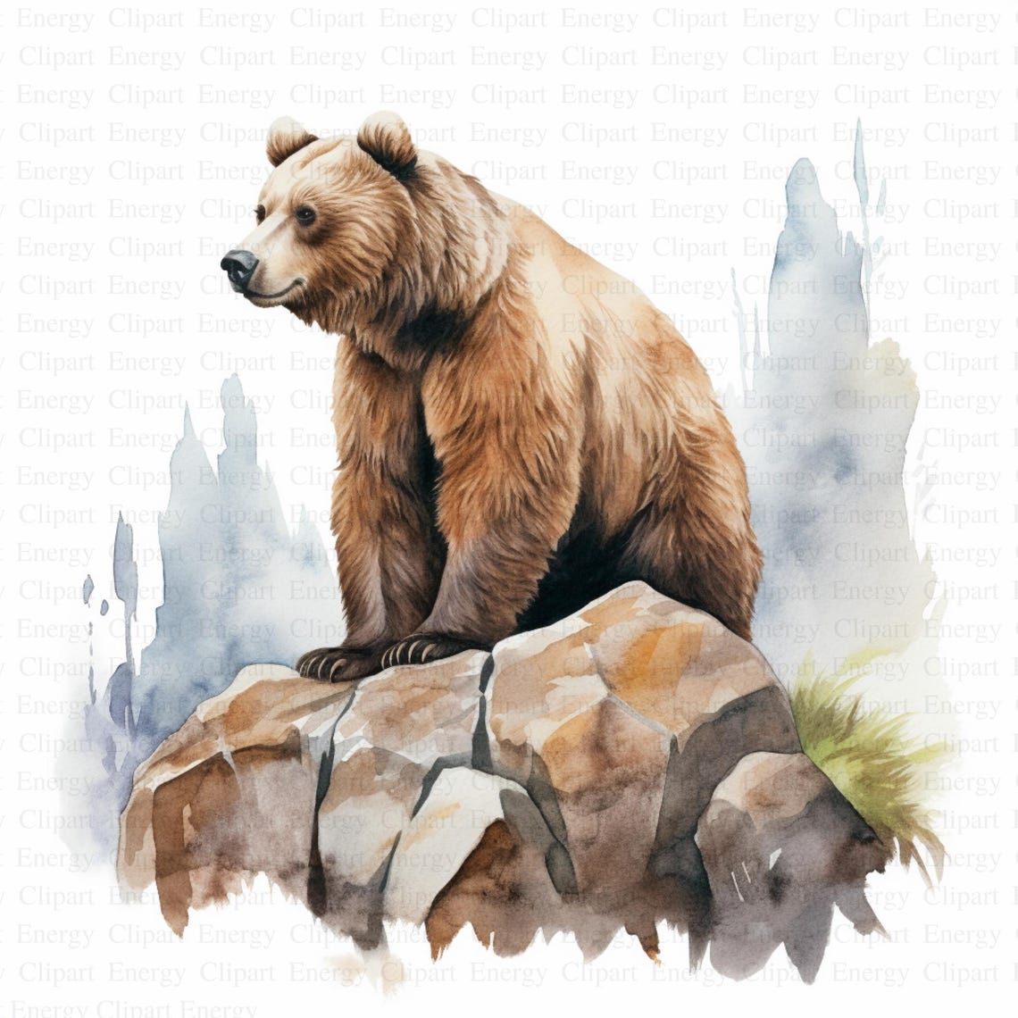 Bear Clipart | 5 High Quality Jpgs | Digital Download | Card Making ...