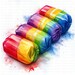 Rainbow Candy Clipart 5 High Quality Jpg's Digital Download Colorful ...