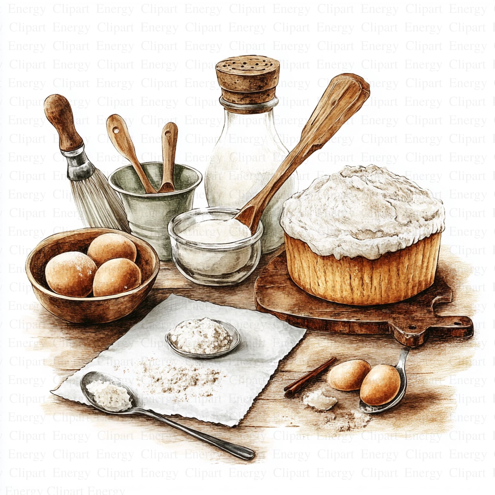 Vintage Baking | 5 High Quality Jpg's | Digital Download | Retro ...