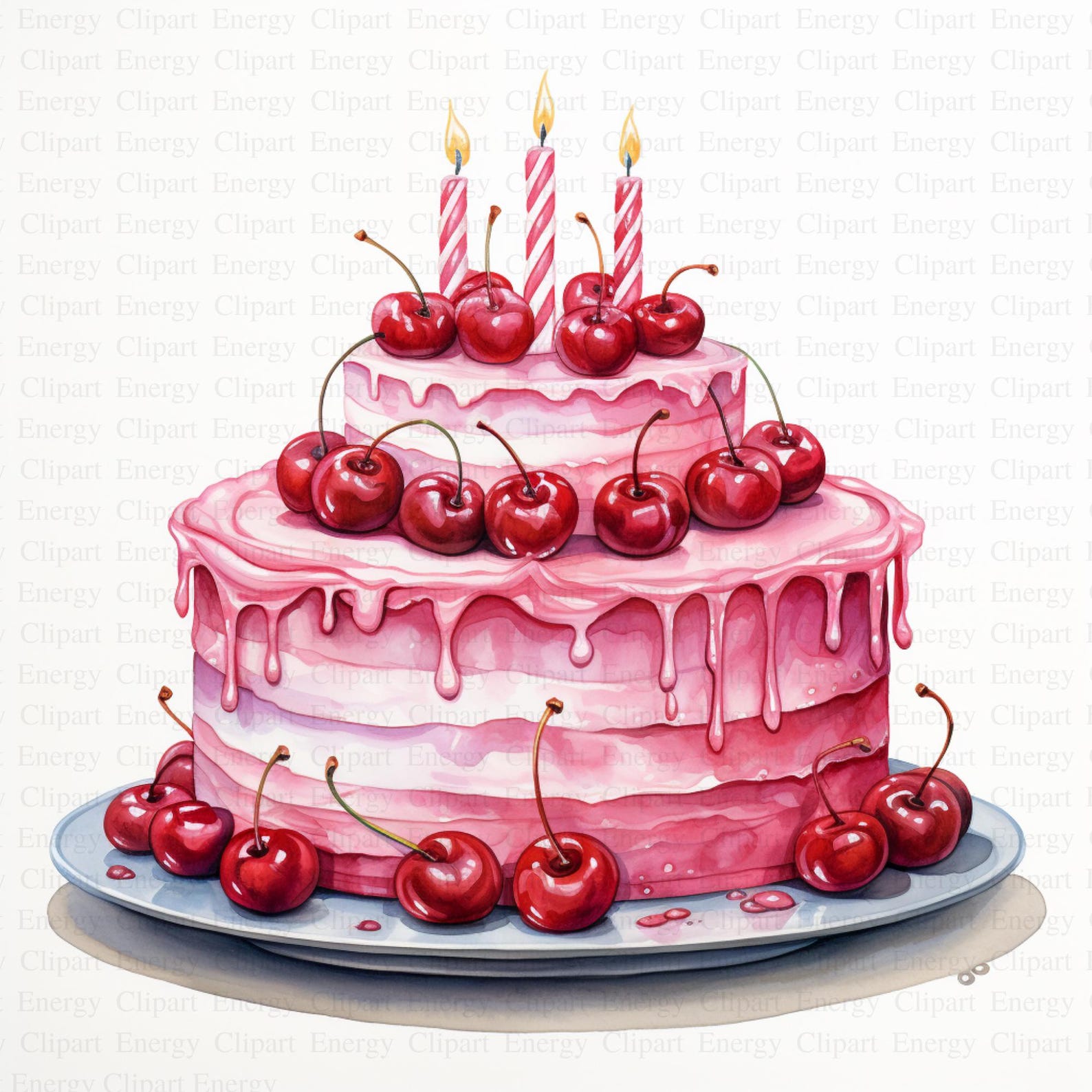 Birthday Cakes Clipart | 5 High Quality Jpgs | Digital Download | Card ...