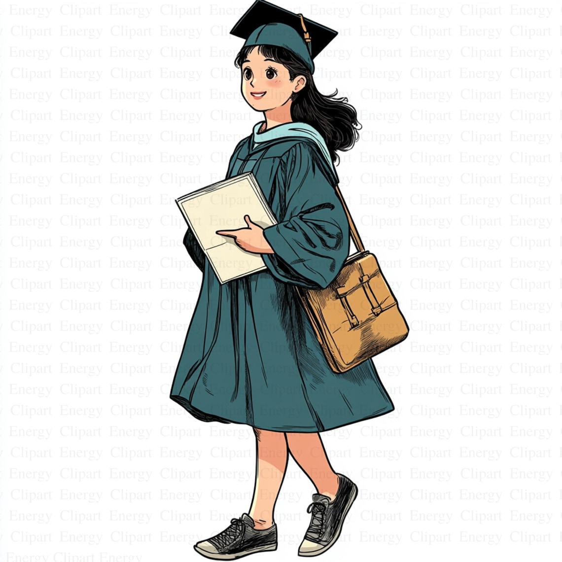 School Graduate Clipart | 5 High Quality Jpg's | Digital Download ...