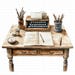 Writer's Desk Table Clipart | 5 High Quality Jpgs | Digital Download ...