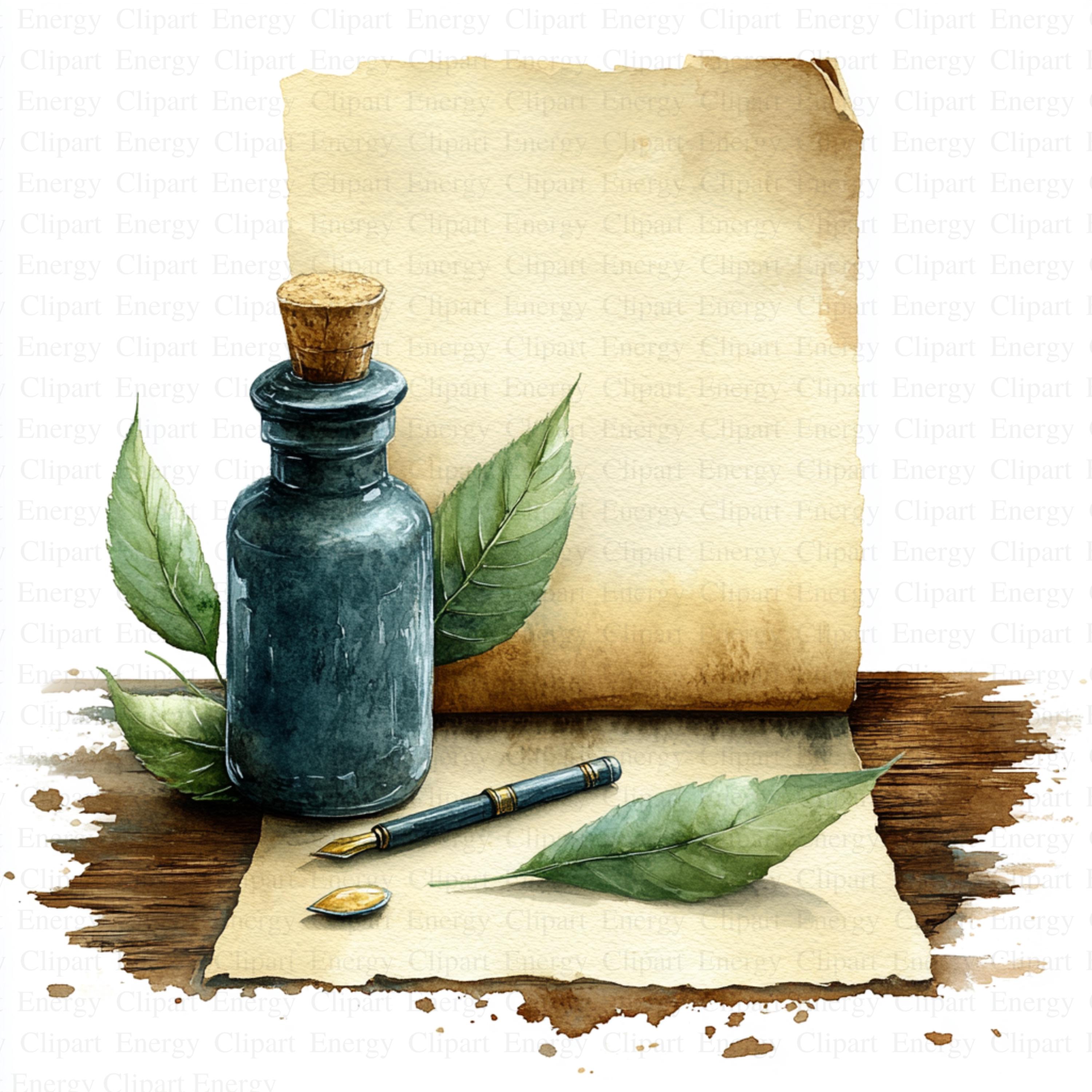 Antique Paper Clipart | 5 High Quality Jpg's | Digital Download ...