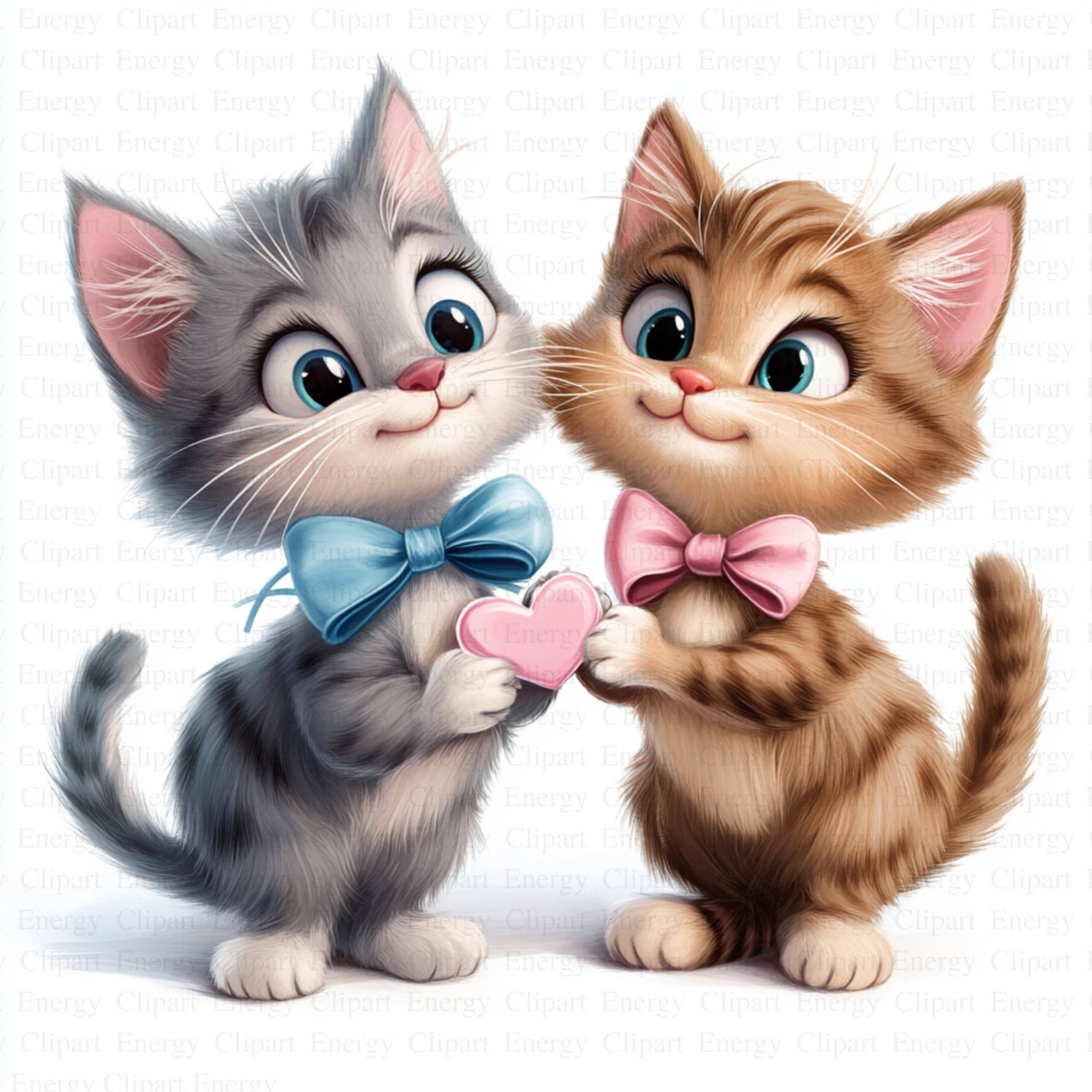 Cat and Kitten Clipart | 5 High Quality Jpgs | Digital Download | Art ...