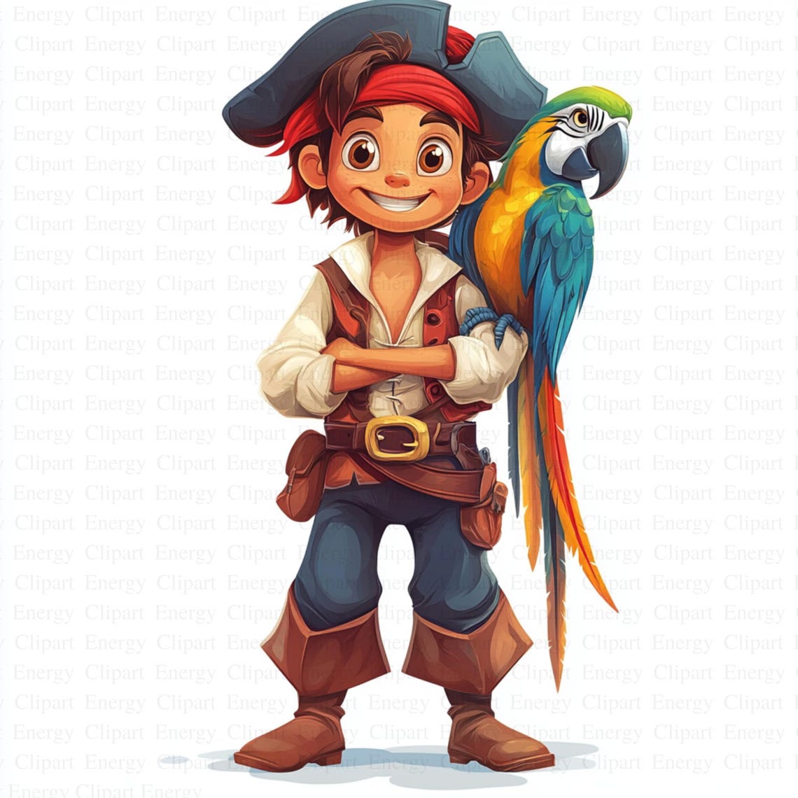 Cartoon Pirates Clipart | 5 High Quality Jpgs | Digital Download | Art ...