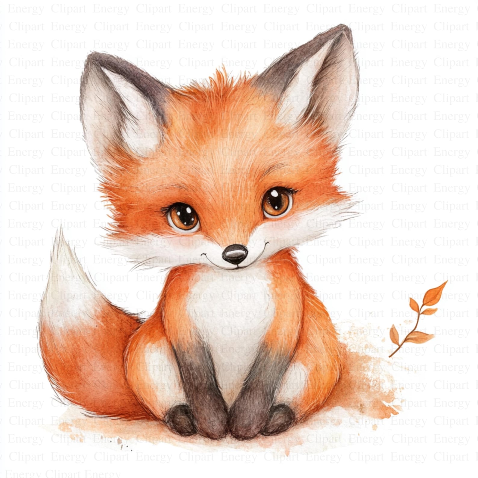 Baby Fox Clipart | 5 High Quality Jpg's | Digital Download | Woodland ...
