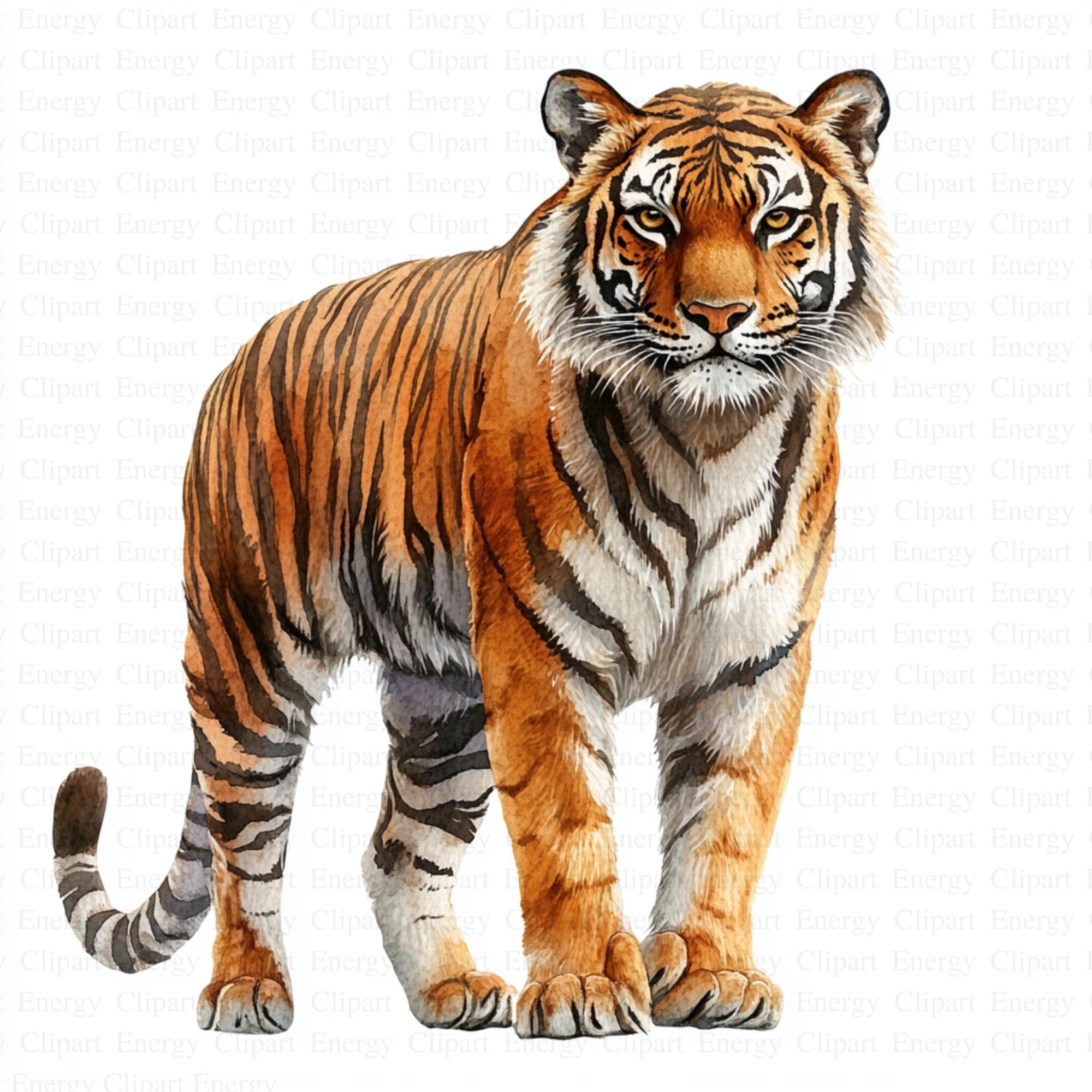 Tiger Clipart | 5 High Quality Jpgs | Digital Download | Paper Crafts ...