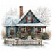 Christmas Farmhouse Clipart 5 High Quality Jpg's Digital Download ...