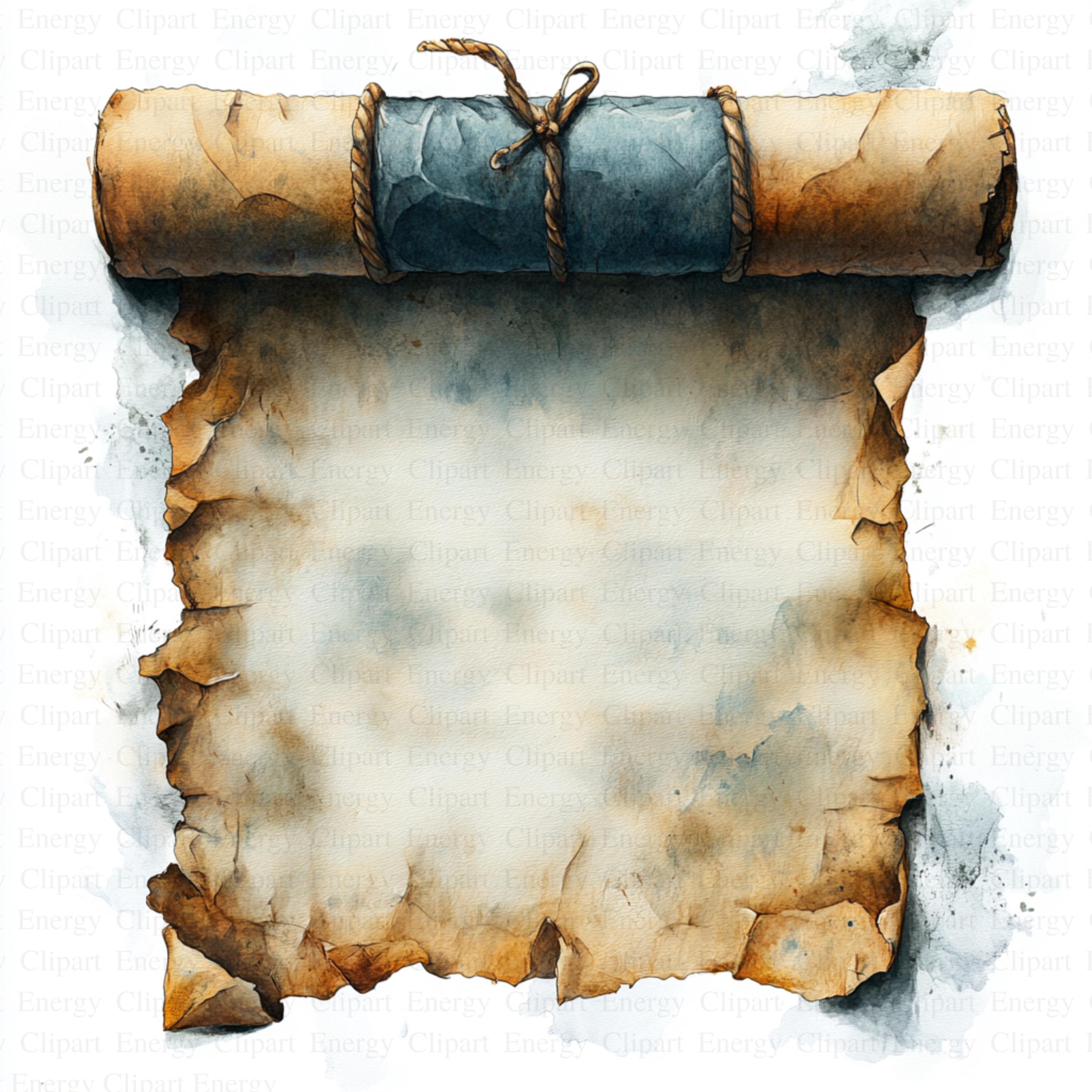 Antique Paper Clipart | 5 High Quality Jpg's | Digital Download ...