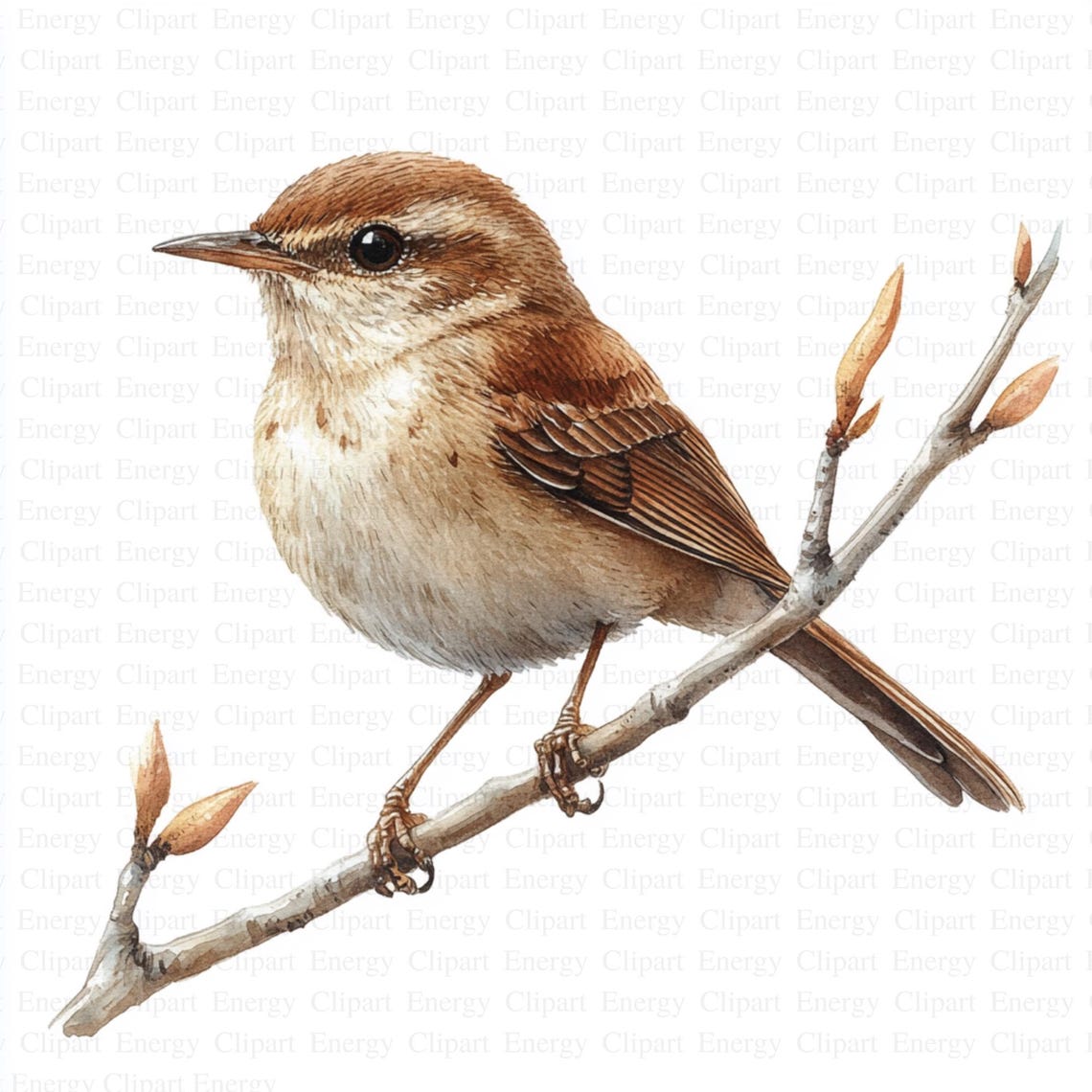 Wren Clipart | 5 High Quality Jpgs | Digital Download | Card Making ...