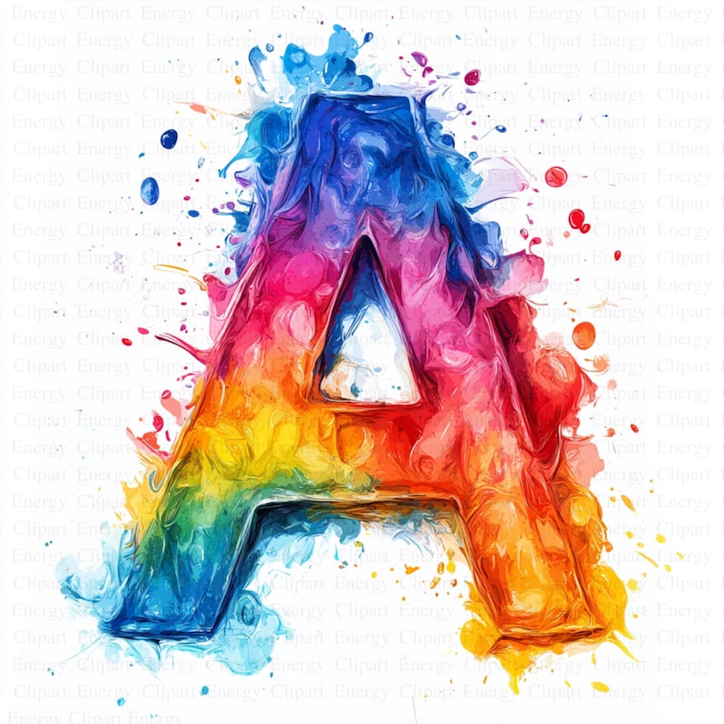 Letter A Clipart | 5 High Quality Jpg's | Digital Download | Initial ...