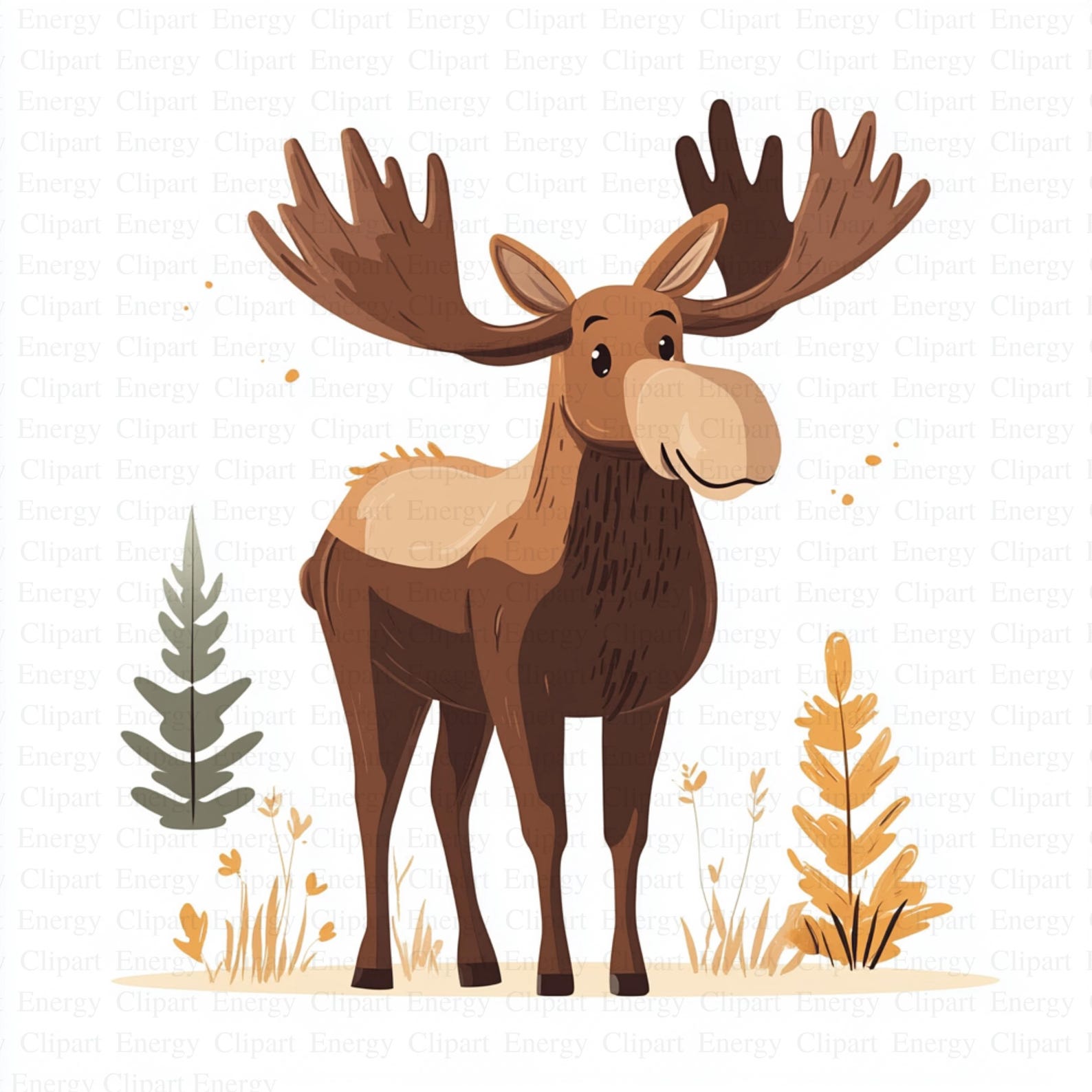 Moose Clipart | 5 High Quality Jpg's | Digital Download | Rustic Art ...
