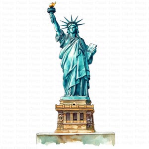 Statue of Liberty Clipart | 10 High Quality Jpgs | Digital Download ...