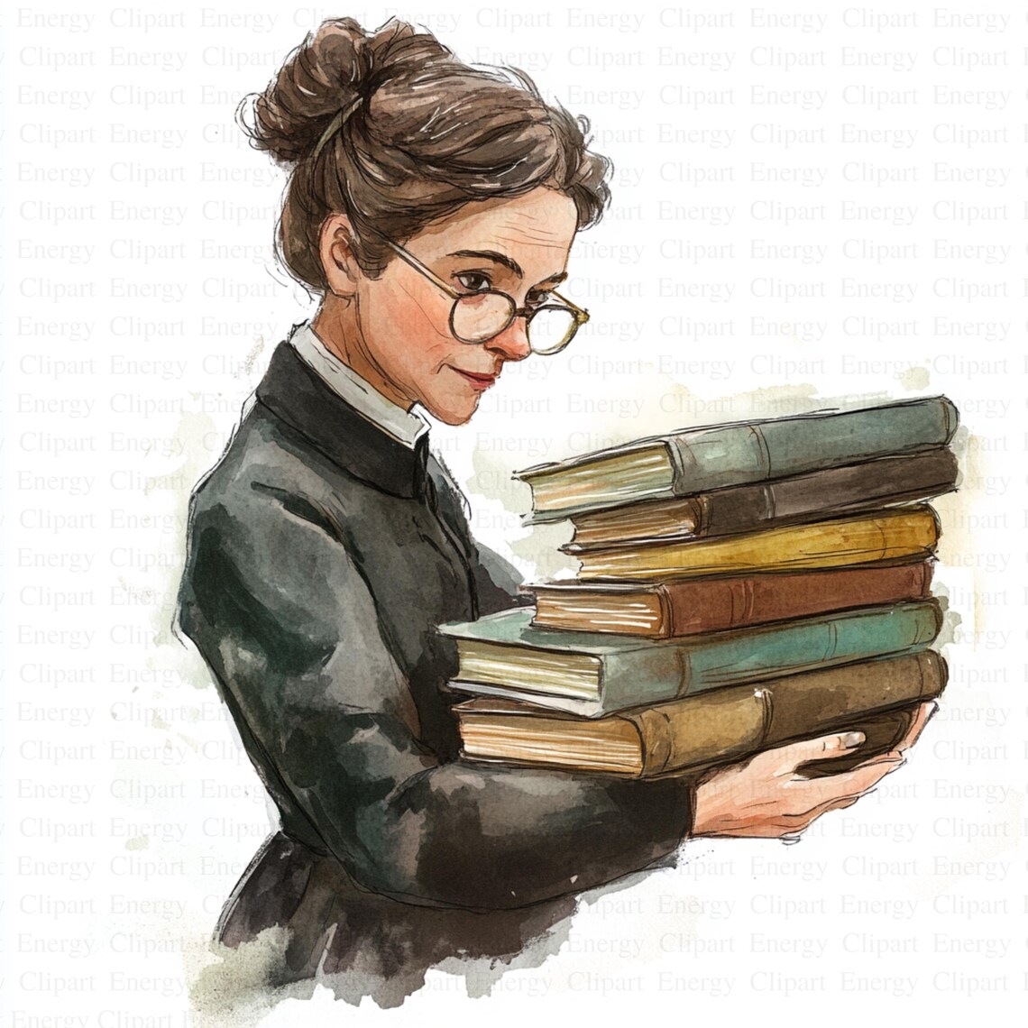 Librarian Clipart | 5 High Quality Jpg's | Digital Download | Knowledge ...