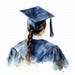 Watercolor School Graduate Clipart | 5 High Quality Jpg's | Digital ...