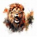 Lion Clipart | 5 High Quality Jpg's | Digital Download | Wild Animal ...