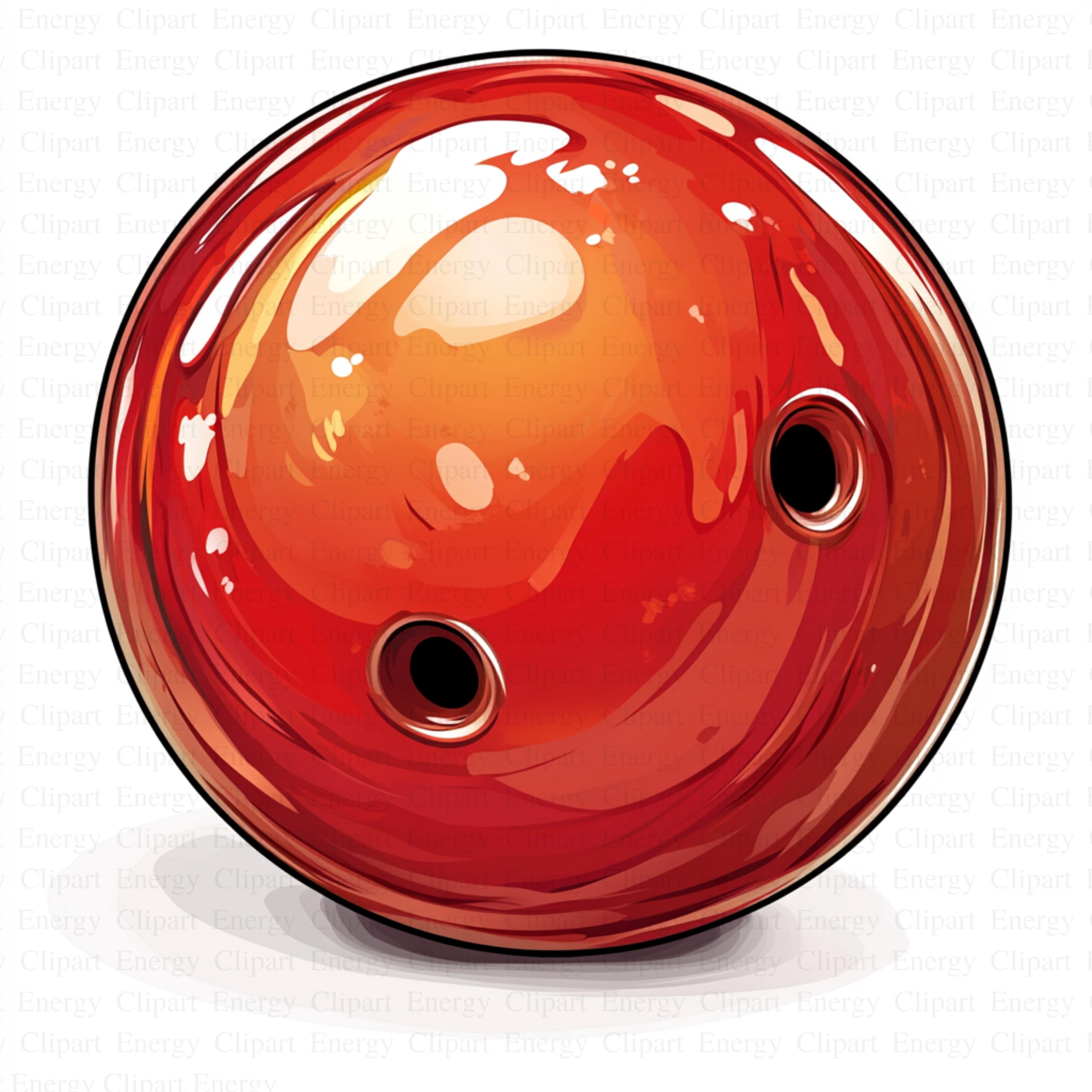 Bowling Ball Clipart | 5 High Quality Jpg's | Digital Download | Sports ...
