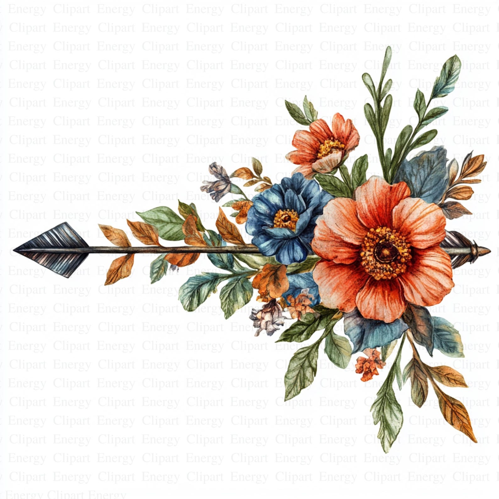 Floral Arrows Clipart 5 High Quality Jpg's Digital Download Decorative ...