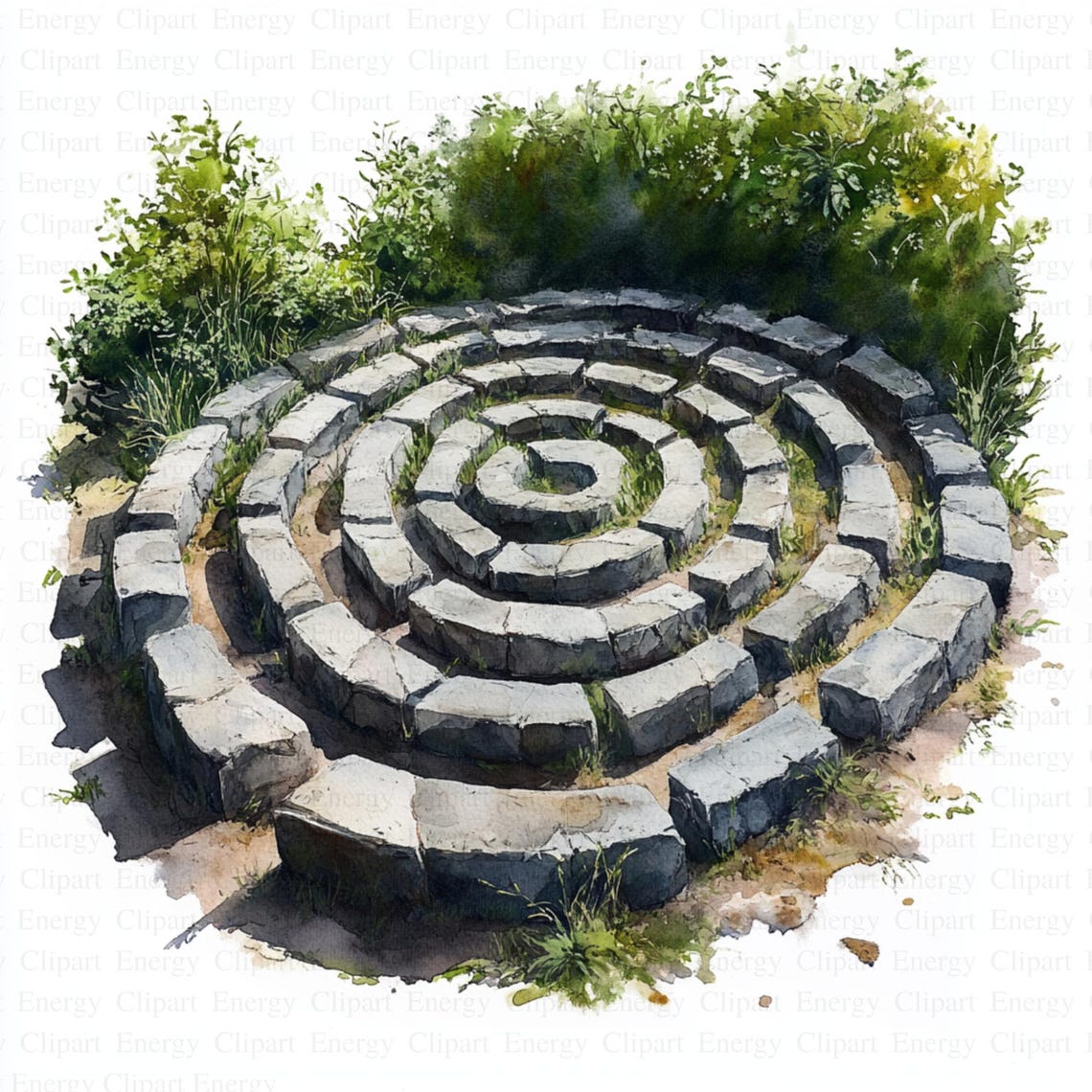 Labyrinth Clipart | 5 High Quality Jpgs | Digital Download | Wall Art ...