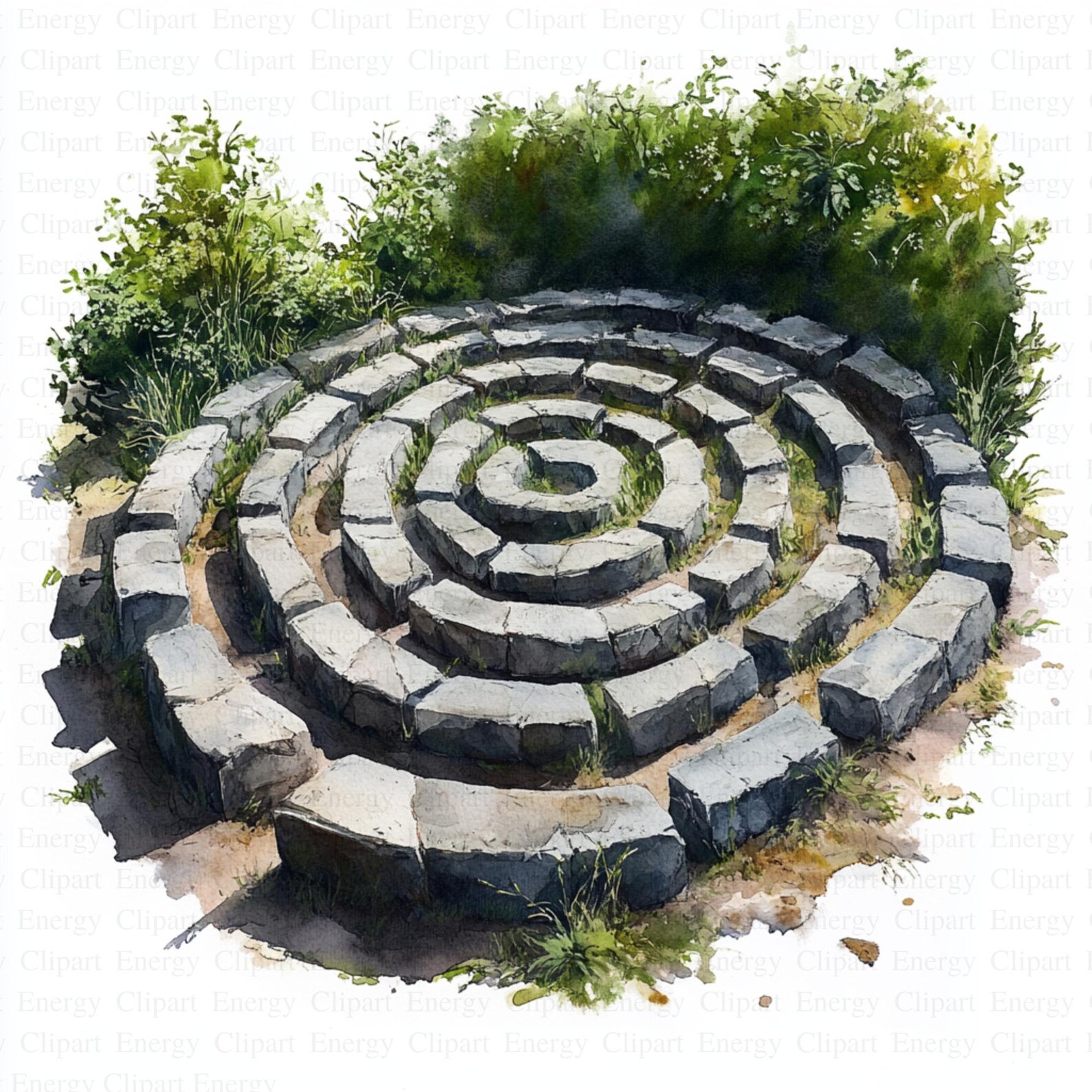 Labyrinth Clipart | 5 High Quality Jpgs | Digital Download | Wall Art ...