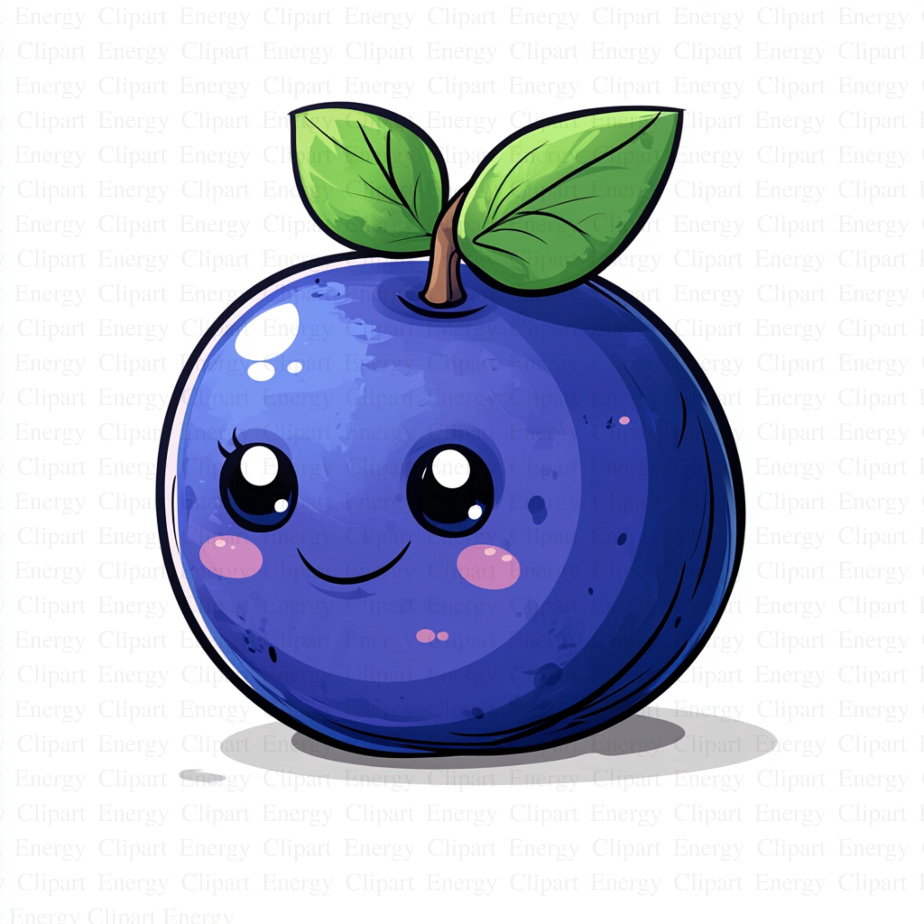 Blueberry Clipart | 5 High Quality Jpg's | Digital Download | Fruit Art ...