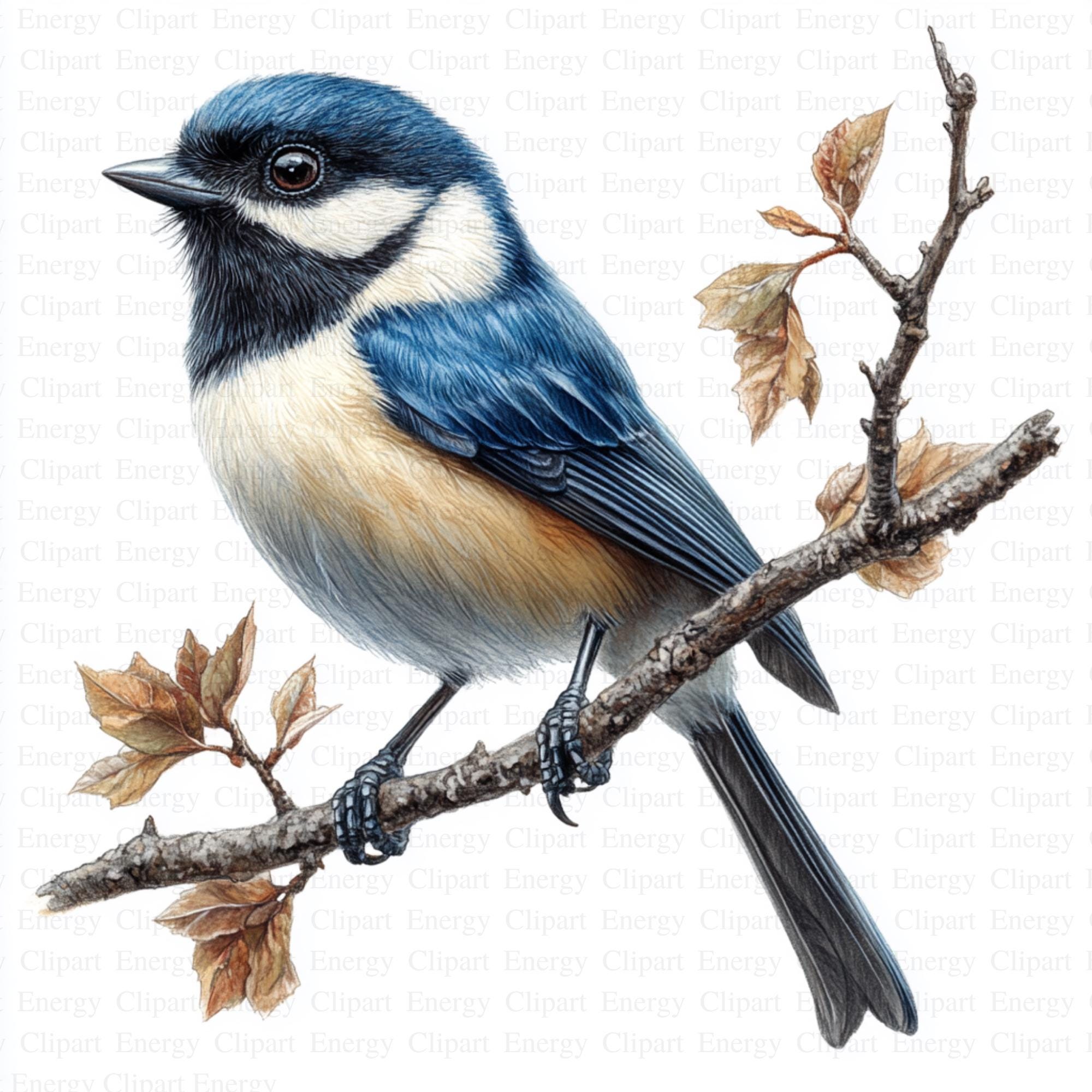 Chickadee Clipart 5 High Quality Jpgs Instant Digital Download Digital ...