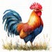 Cockerel Clipart | 5 High Quality Jpg's | Digital Download | Rooster ...