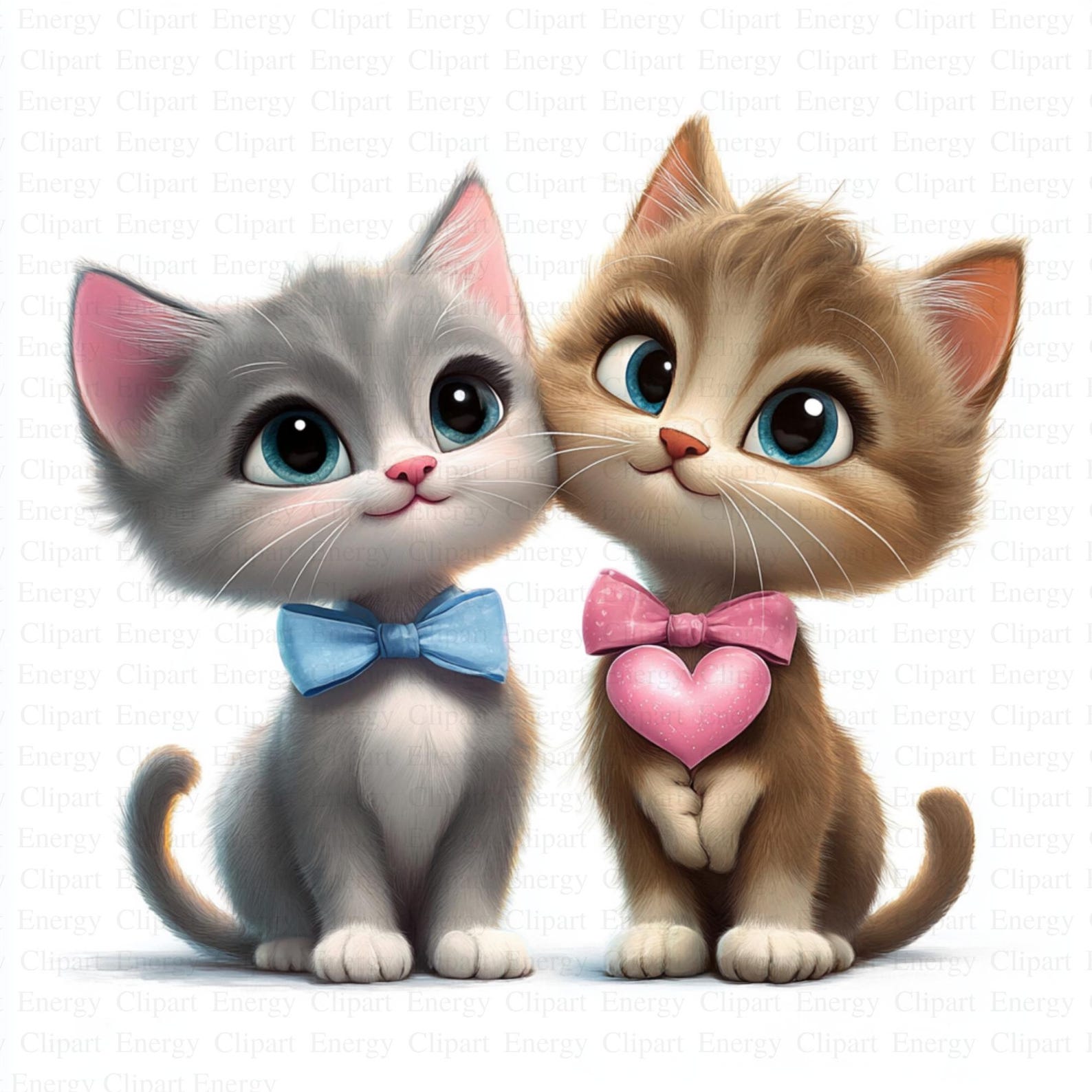 Cat and Kitten Clipart | 5 High Quality Jpgs | Digital Download | Art ...