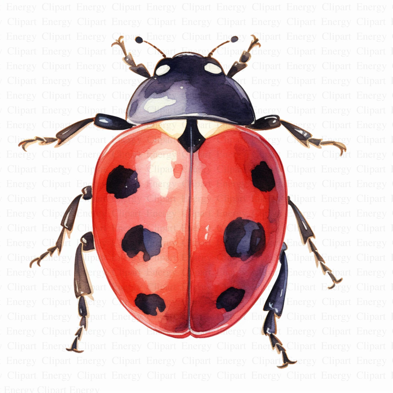Ladybugs Clipart | 5 High Quality Jpg's | Digital Download | Insect Art ...
